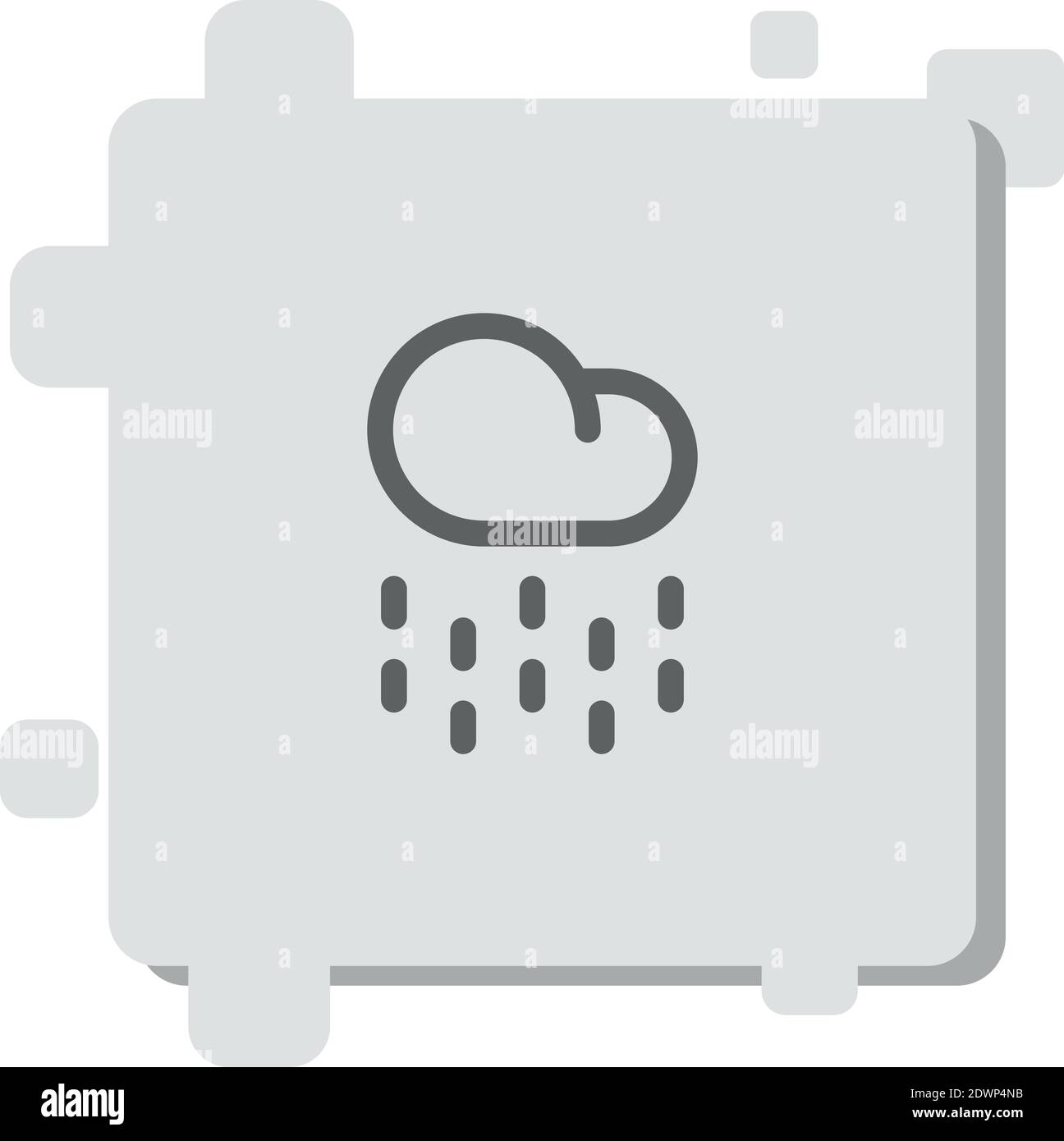 raining vector icon modern simple vector illustration Stock Vector ...
