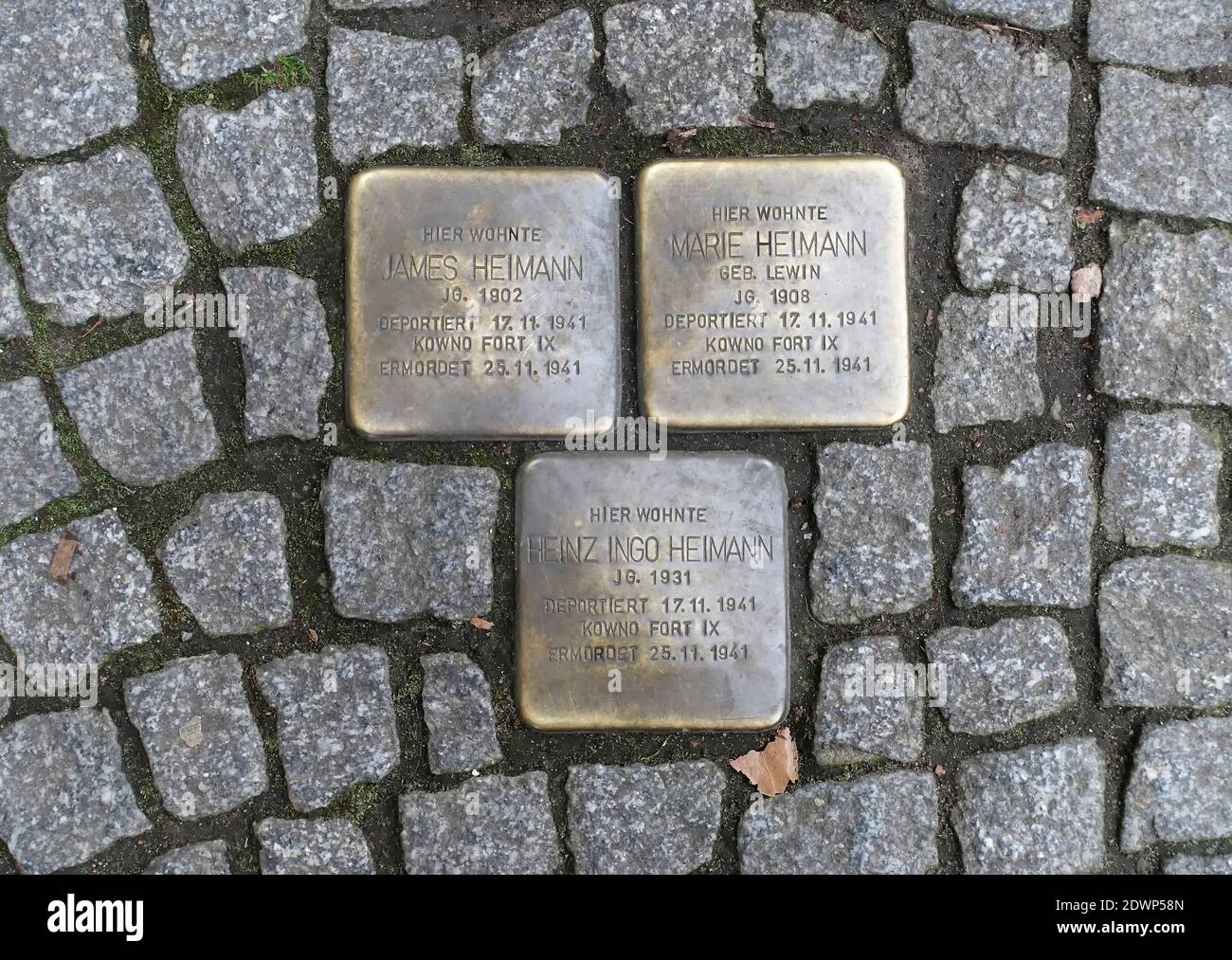 Stolpersteine stumbling blocks in pavement hi-res stock photography and ...