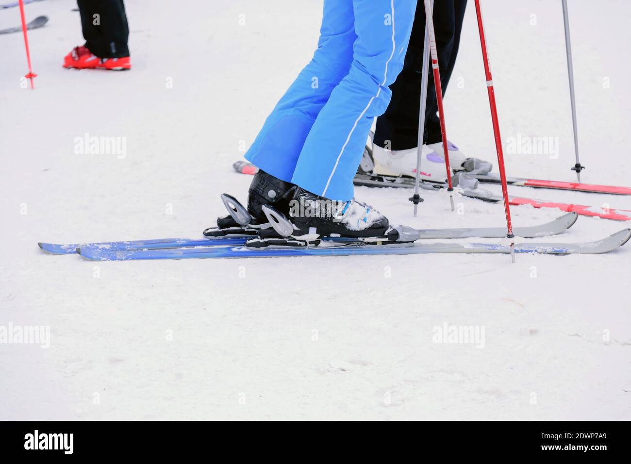 Skier foot of mountain hi-res stock photography and images - Alamy