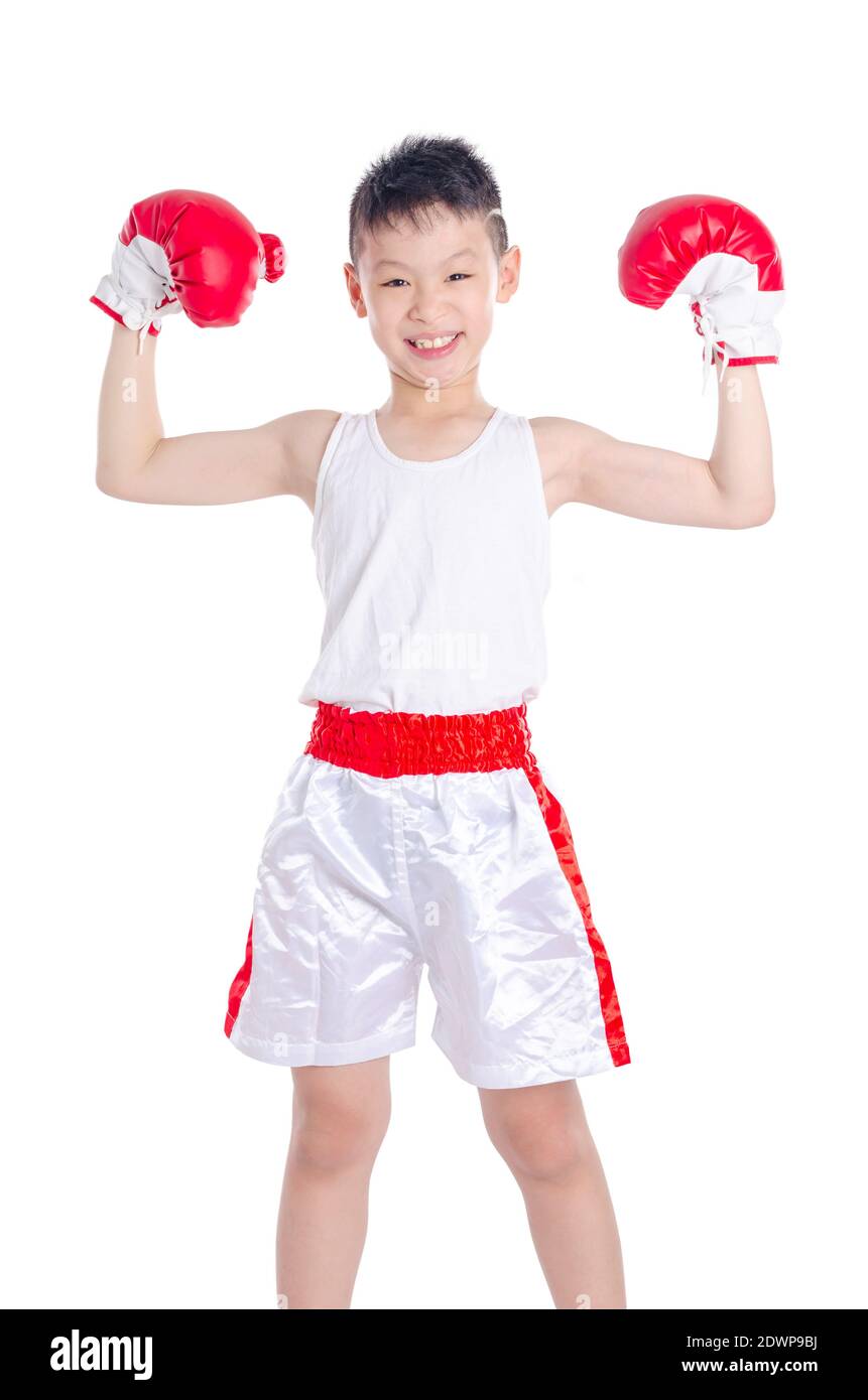 Boy indian boxing Cut Out Stock Images & Pictures - Alamy