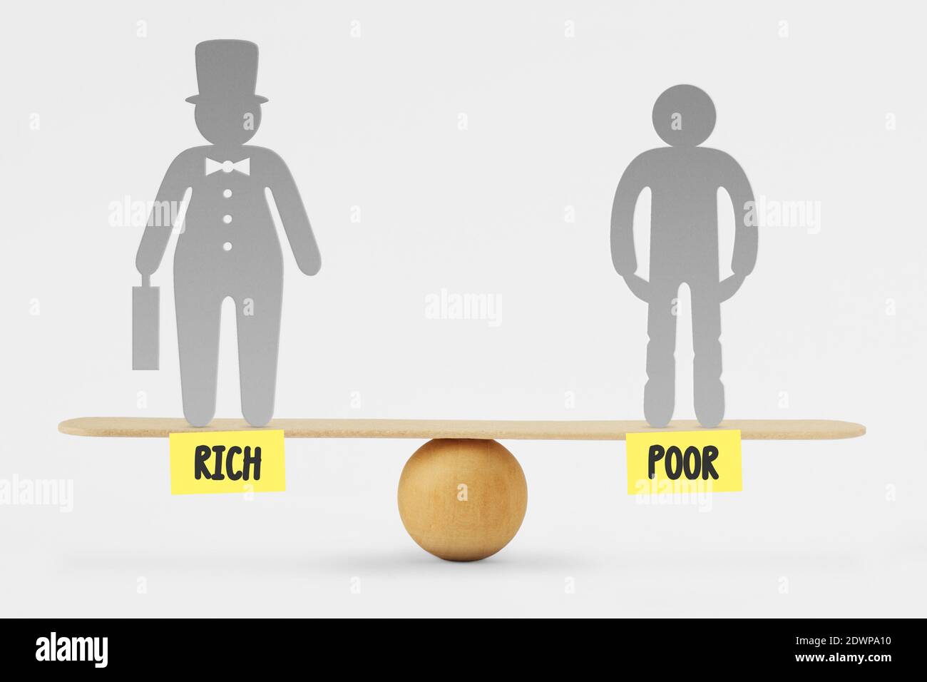 Rich poor sign hi-res stock photography and images - Alamy