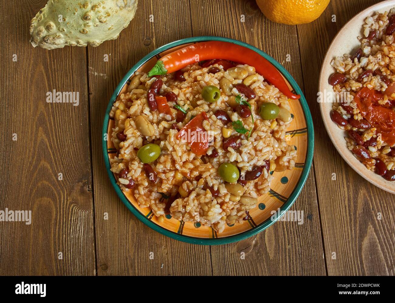 Moro - Dominican Red Beans and Rice close up Stock Photo - Alamy