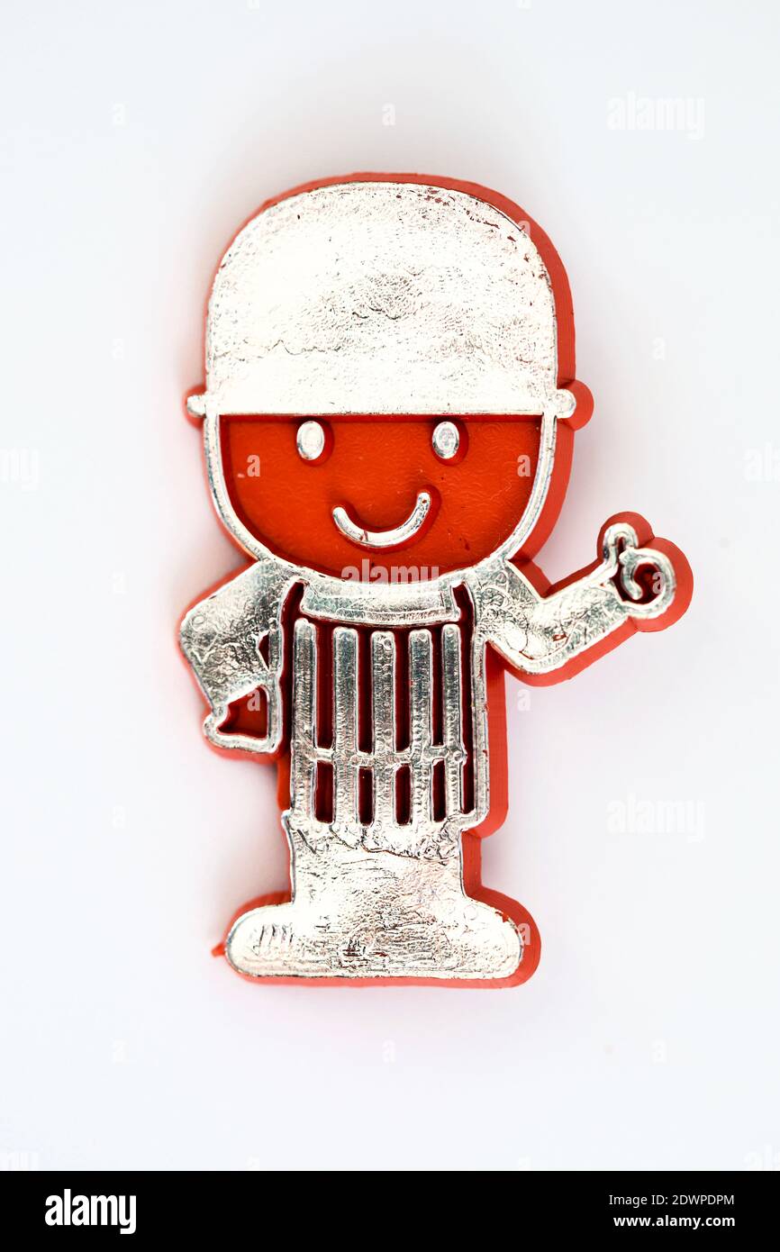 Vintage Homepride Fred Badge Stock Photo - Alamy