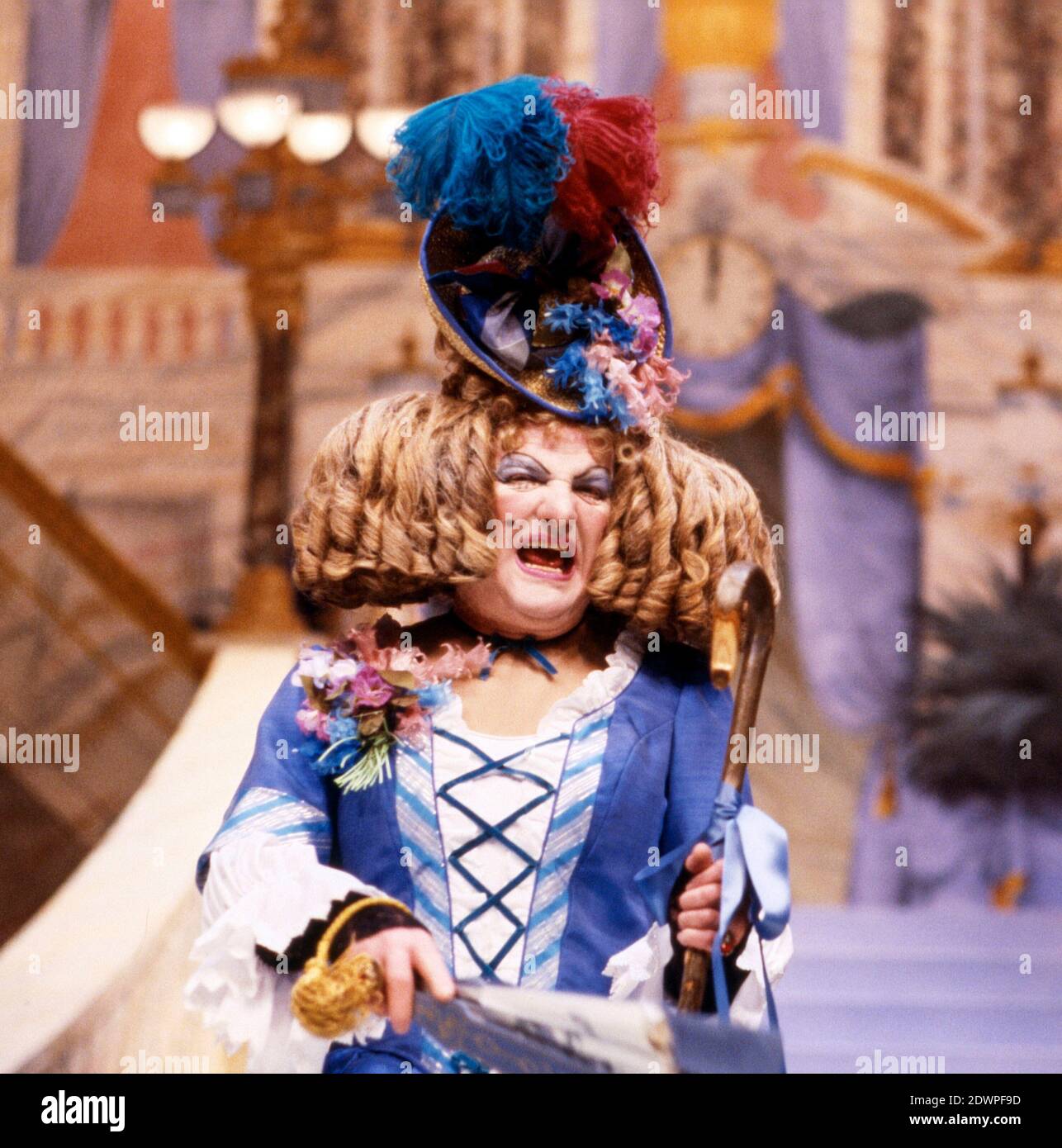 Derek Newark (Gloria) in CINDERELLA at at the Lyttelton Theatre ...