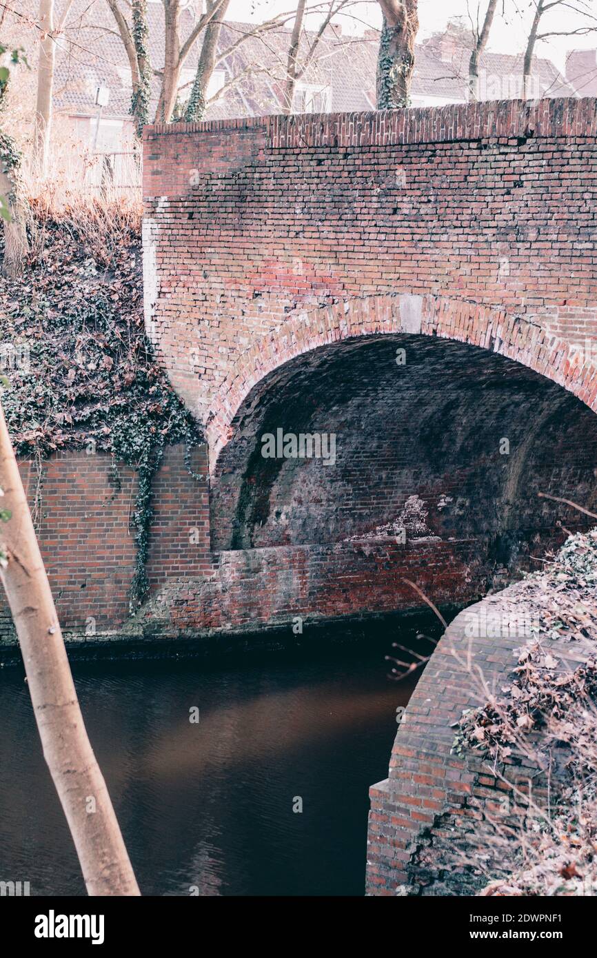An old bridge over the river in Emden, Germany Stock Photo - Alamy