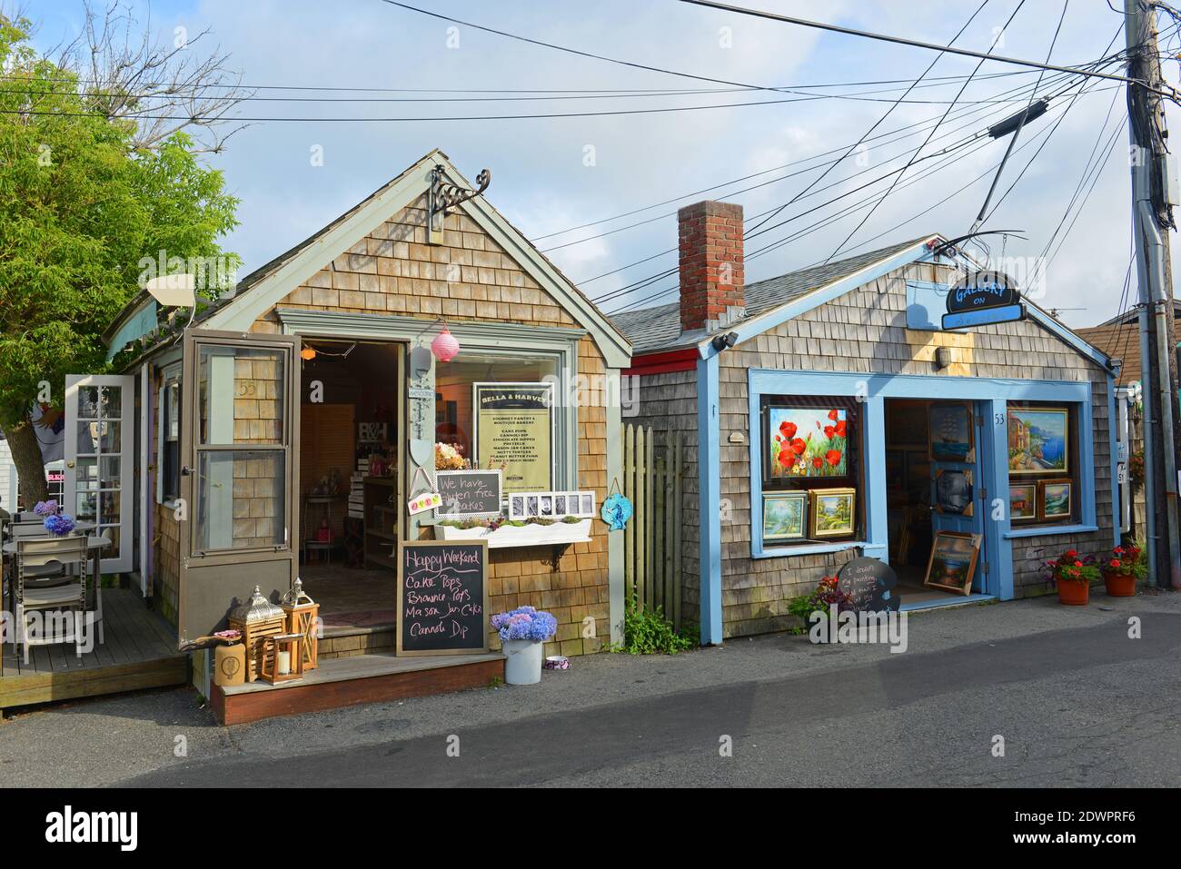 Historic Gallery on Bearskin Neck in downtown Rockport, Massachusetts ...