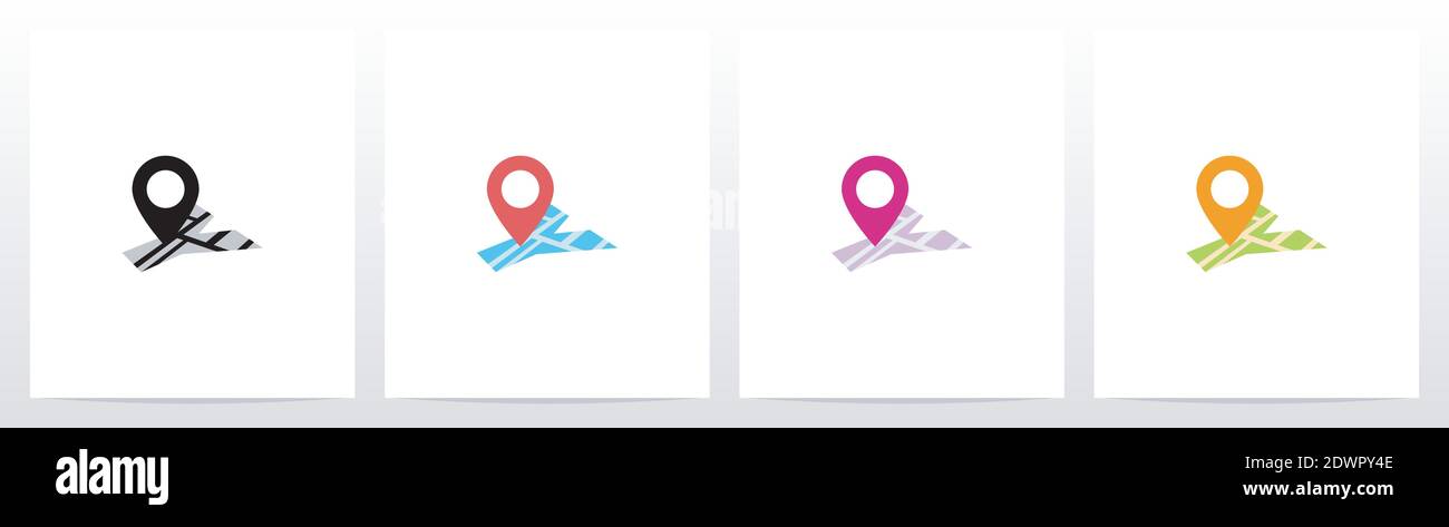 Location Pin On Letter Logo Design Y Stock Vector Image & Art - Alamy
