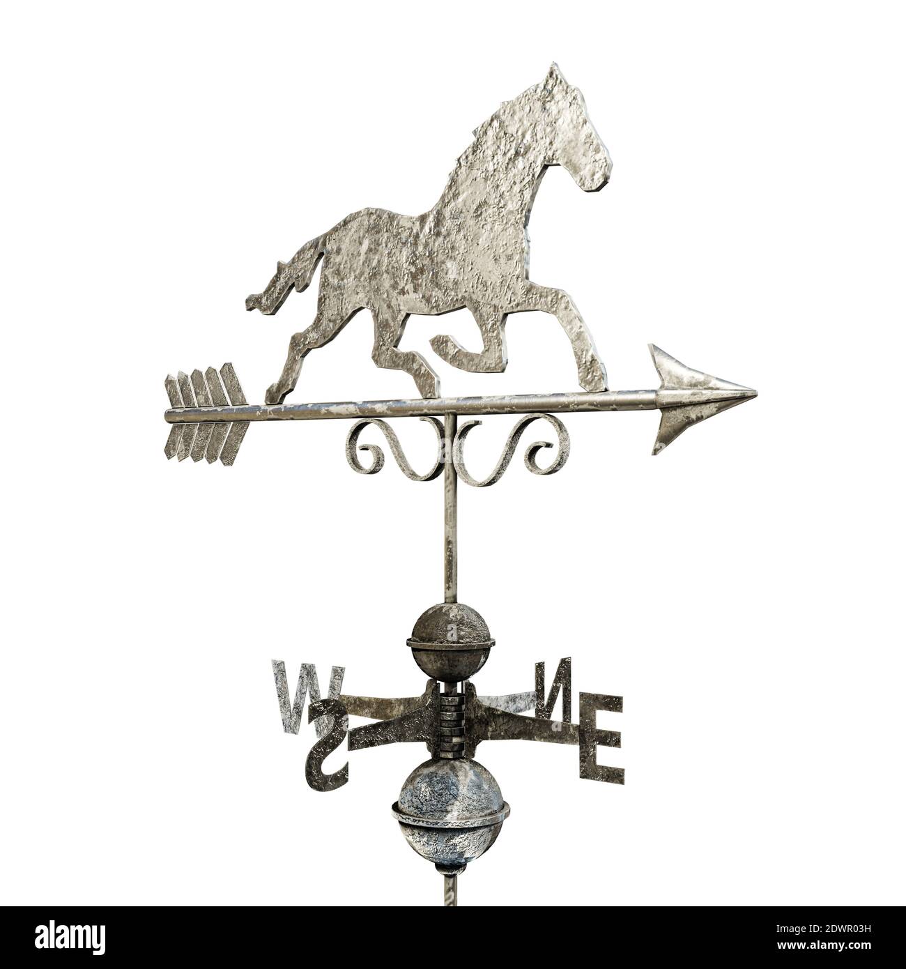 weathervane isolated on white background 3d illustration Stock Photo ...