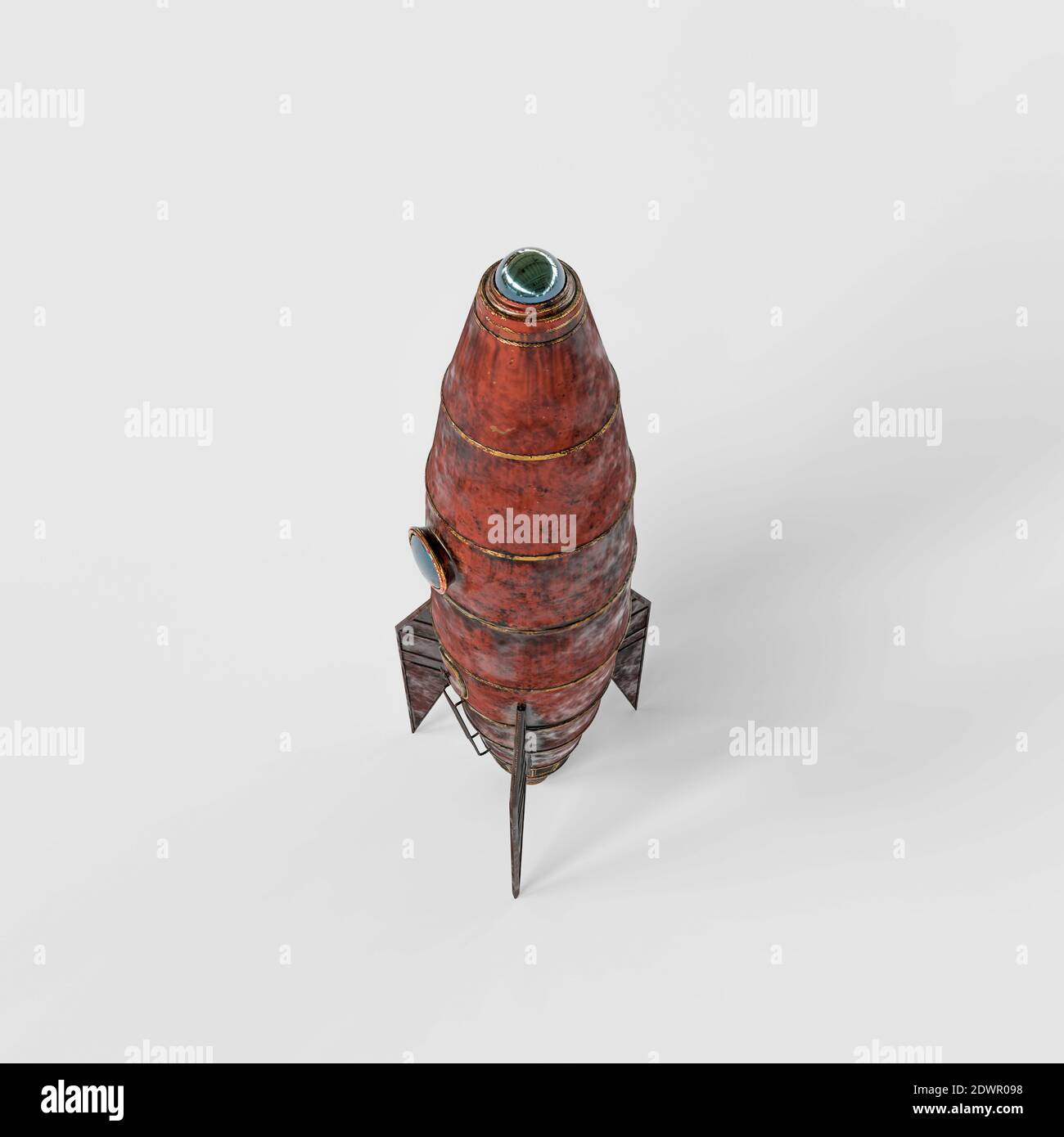 space rocket isolated on white background 3d illustration Stock Photo ...