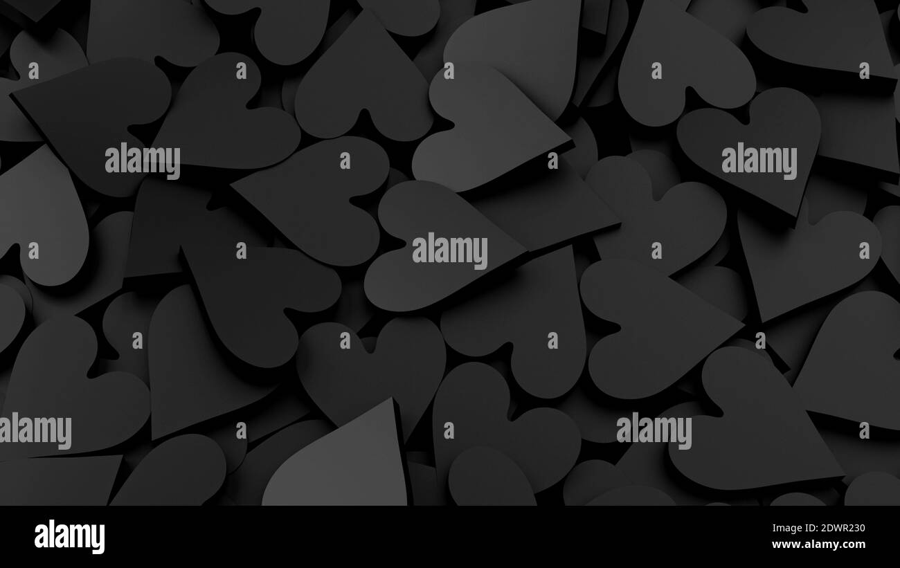 3d Black Love Wallpapers