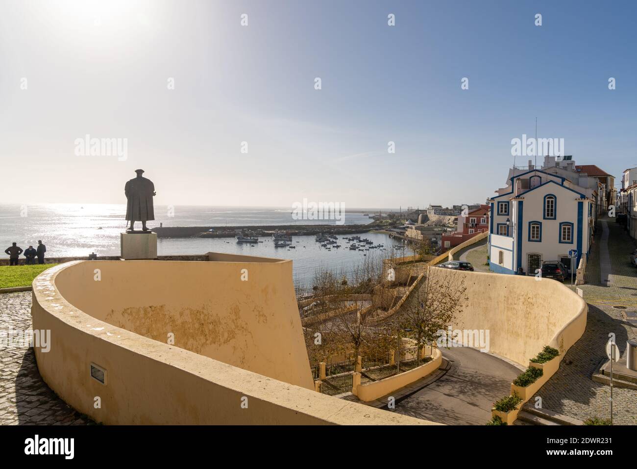Sines, Portugal - 20 December 2020: tourists visit the old town of ...