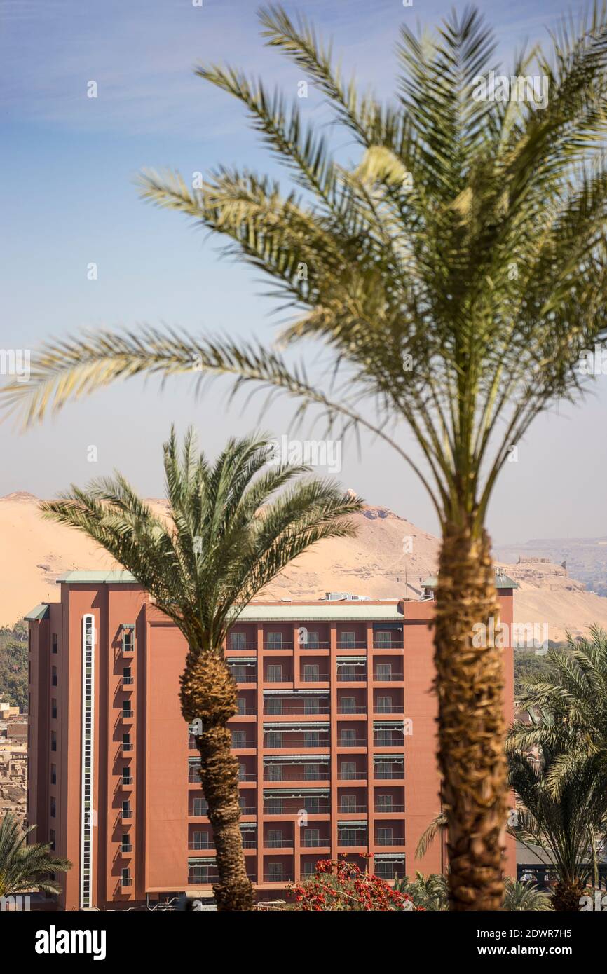 Egypt, Upper Egypt, Aswan, View of New Cataract Hotel Stock Photo - Alamy