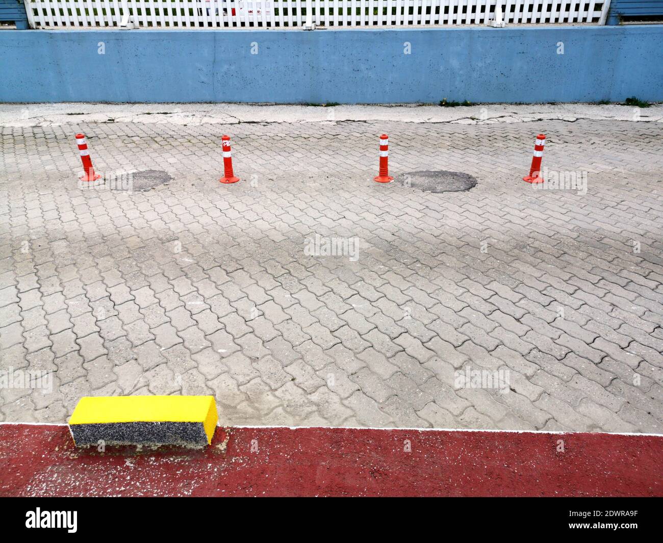 A shot of a footpath with pavement in the park Stock Photo - Alamy