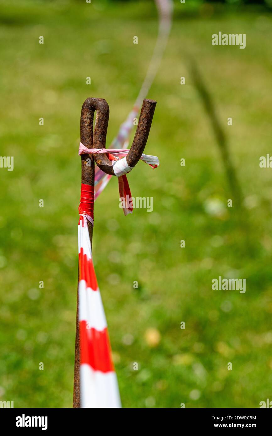 Temporary boundary hi-res stock photography and images - Alamy