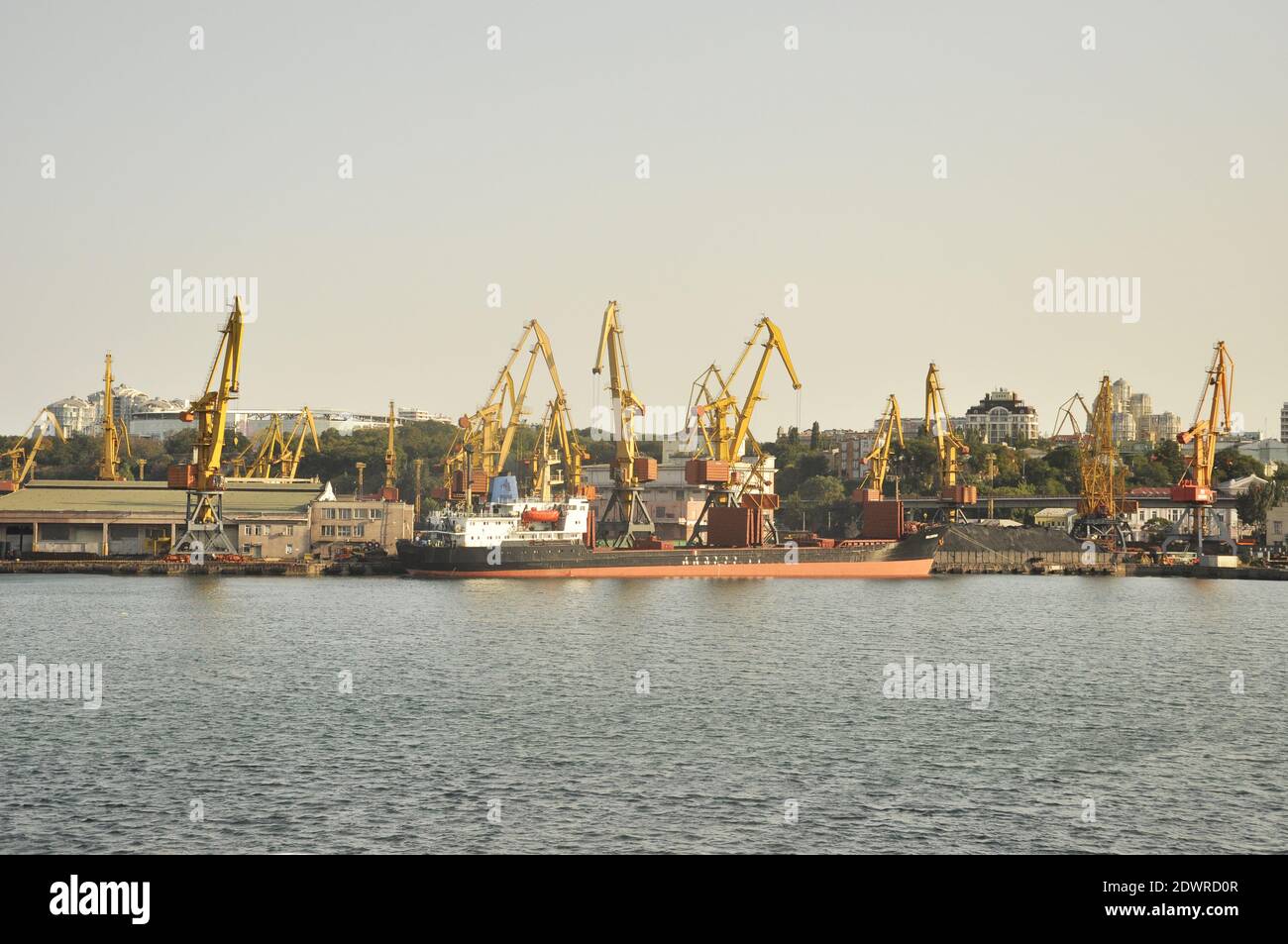 Seaport, loading and unloading of goods. High quality photo Stock Photo ...