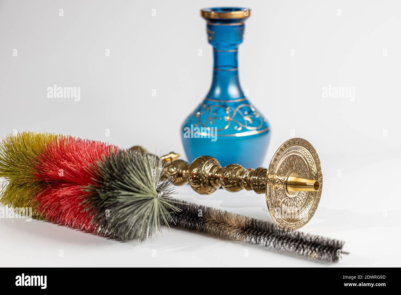 Steps to clean your hookah with cleaning set Stock Photo - Alamy