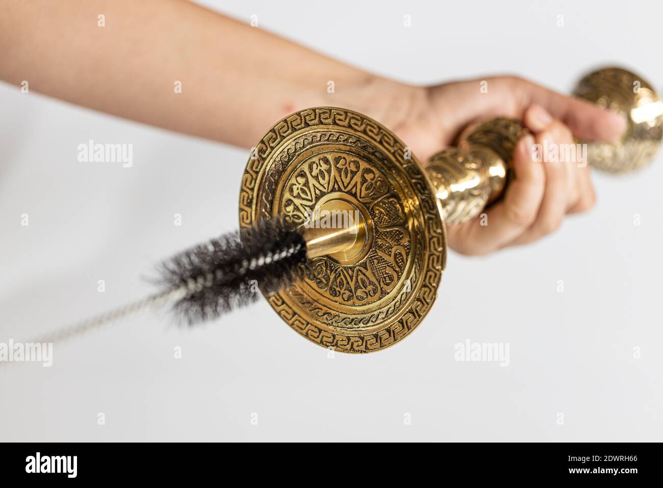 Steps to clean your hookah with cleaning set Stock Photo - Alamy