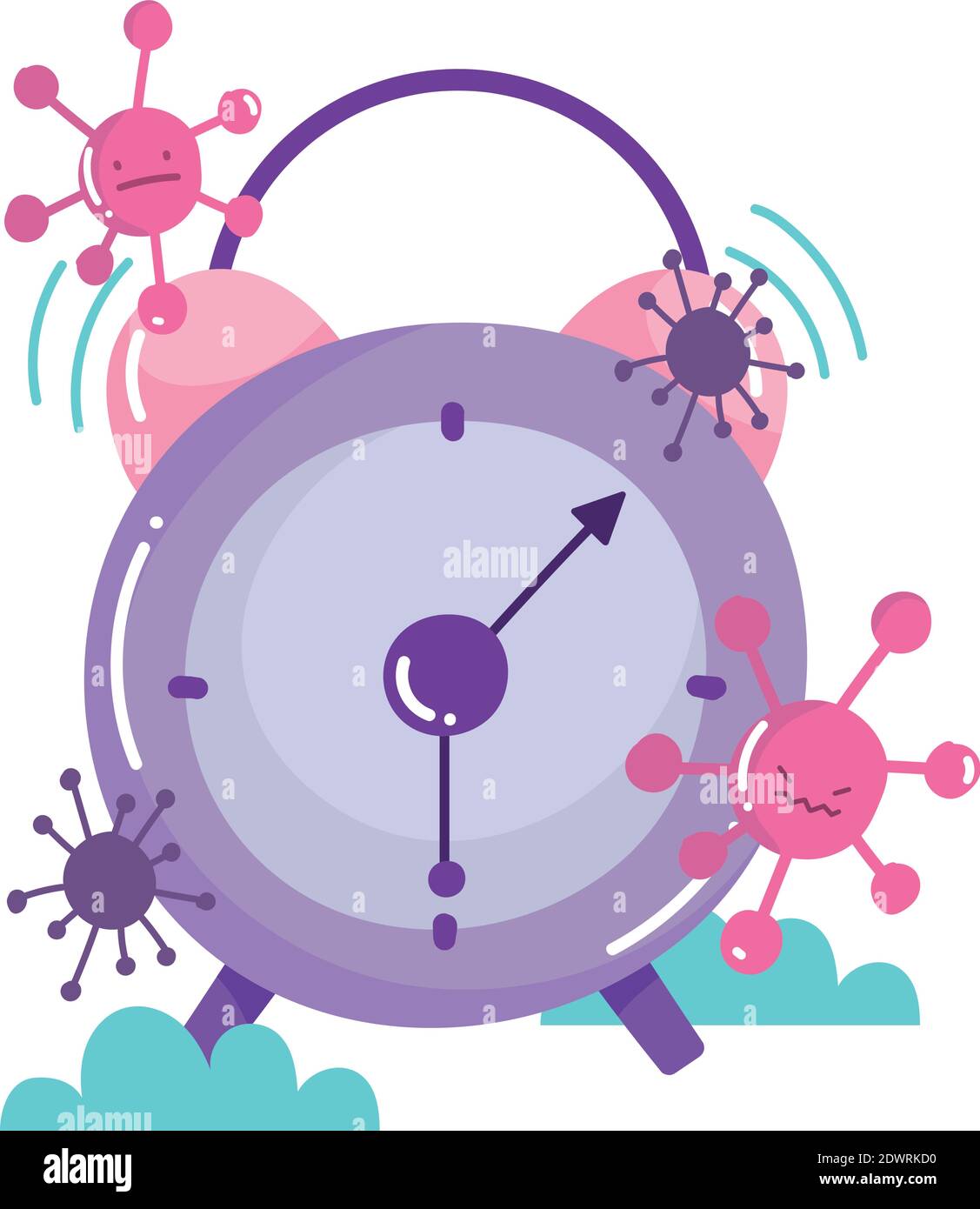 covid 19 virus cartoons and clock design of 2019 ncov cov and ...