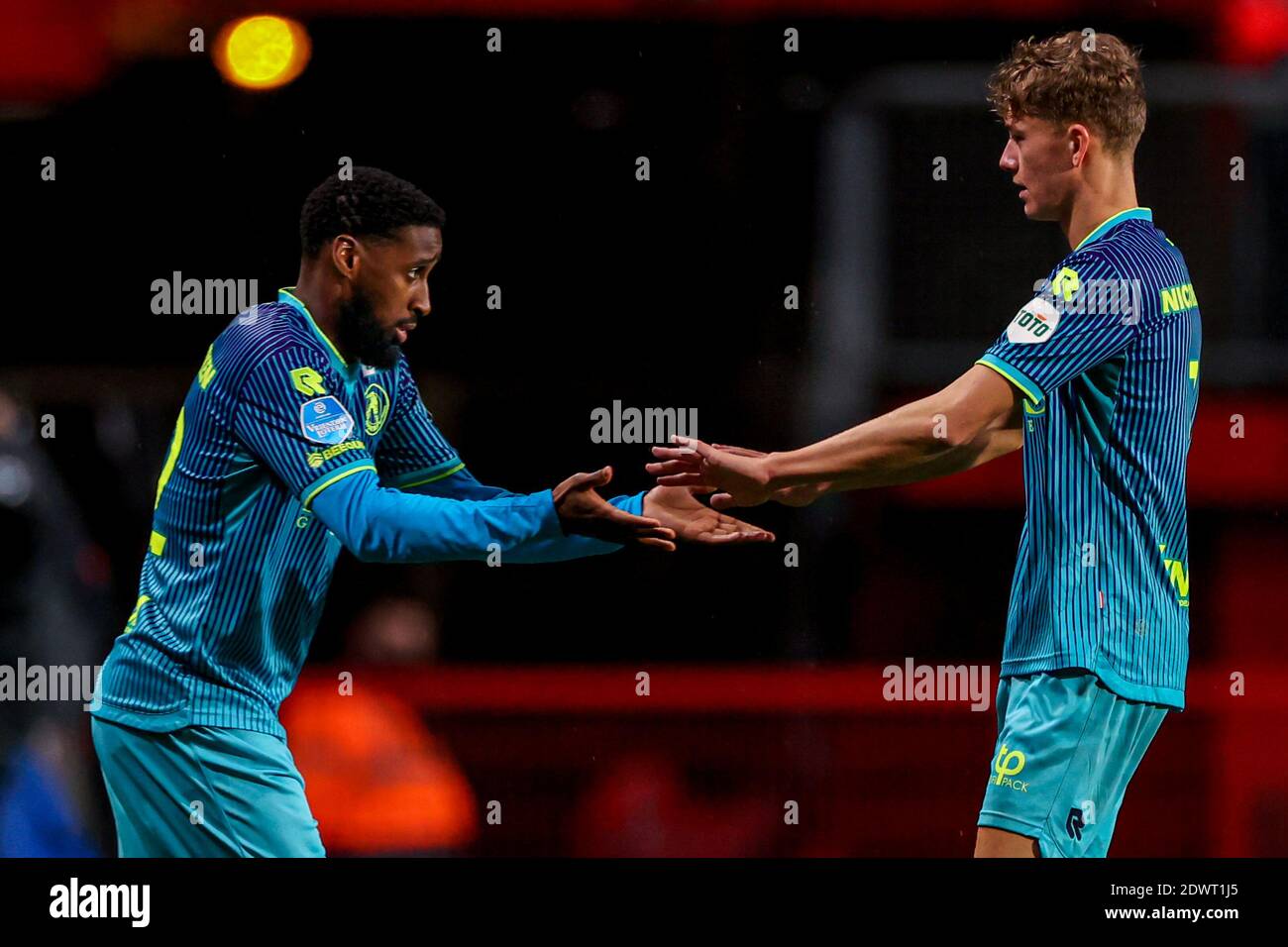 ENSCHEDE, NETHERLANDS - DECEMBER 22: (L-R): Substitute player Sven ...
