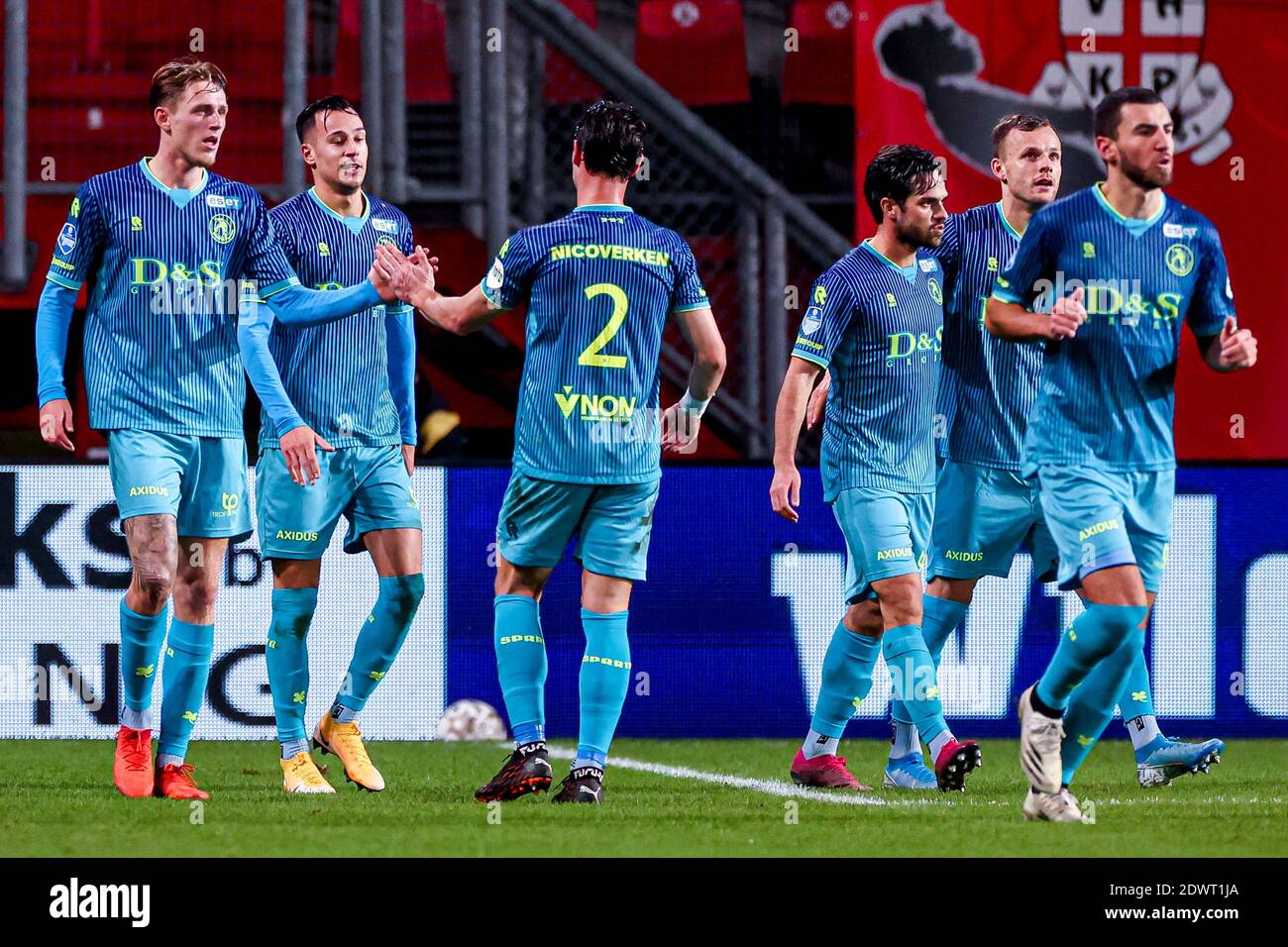 ENSCHEDE, NETHERLANDS - DECEMBER 22: (L-R): Mario Engels of Sparta ...