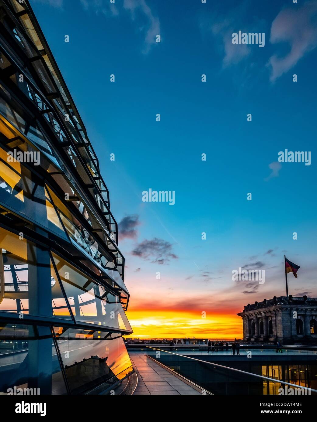 Berlin, Germany - 19 September 2020: Roof terrace and dome of the Reichstag Building Stock Photo ...