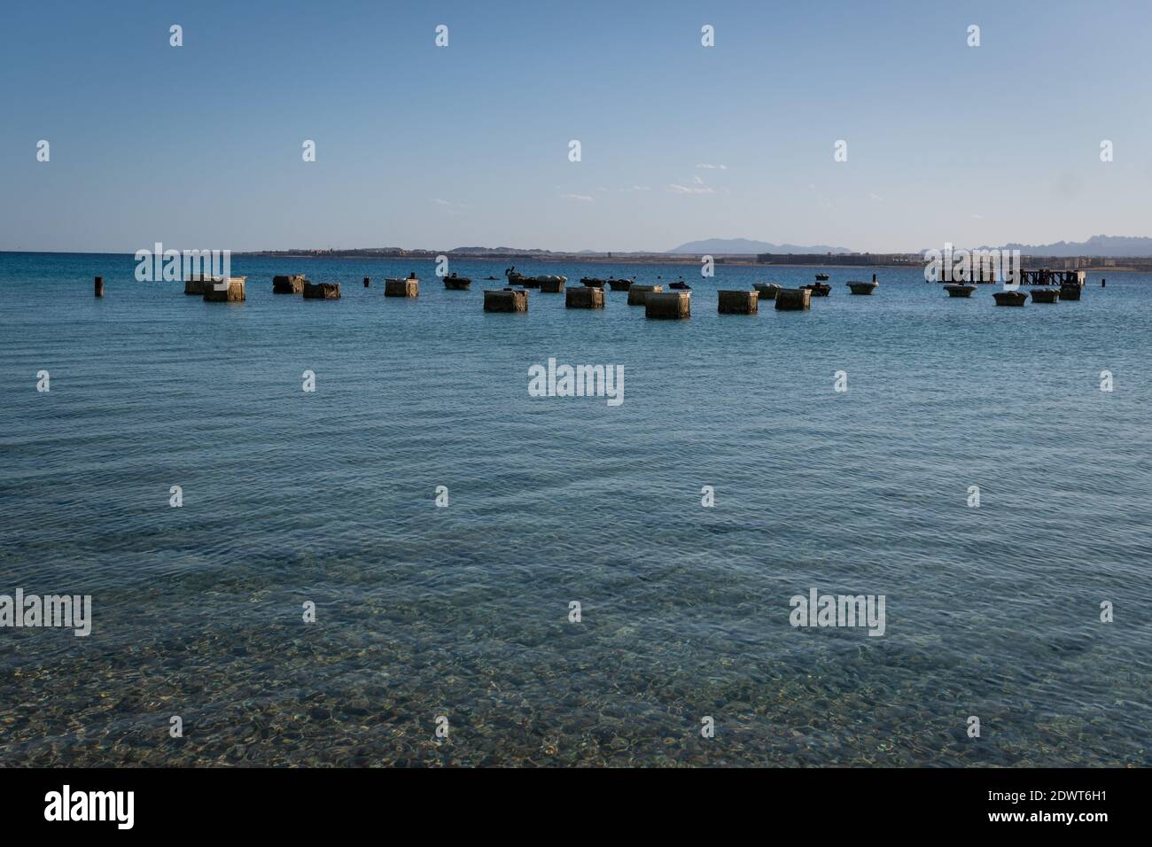 Sahl Hasheesh, Hurghada, Red Sea, Egypt - dec 2020: beach of hotel ...