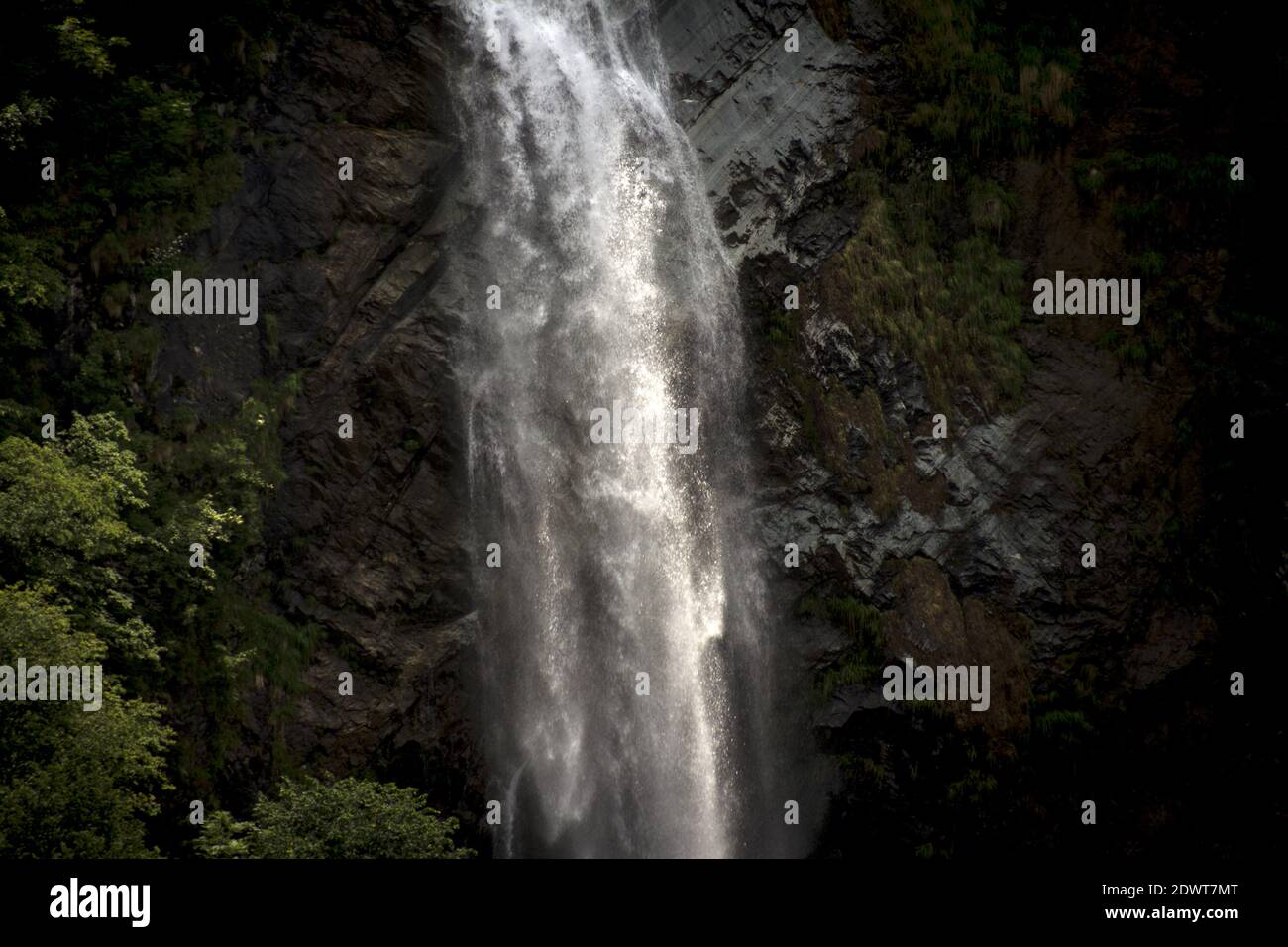 A beautiful shot of a waterfall in Mesocco Stock Photo - Alamy