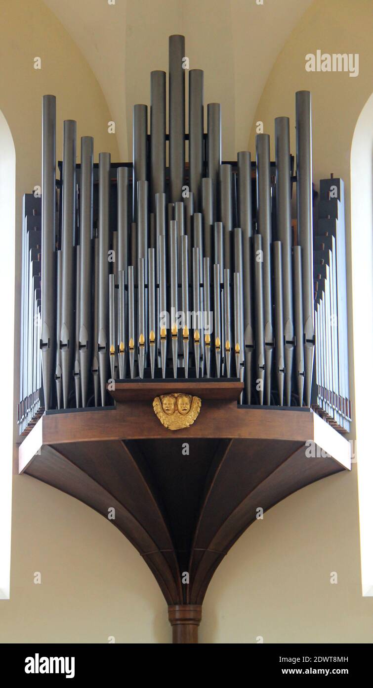 The Pipes of a Traditional Large Church Organ Stock Photo - Alamy