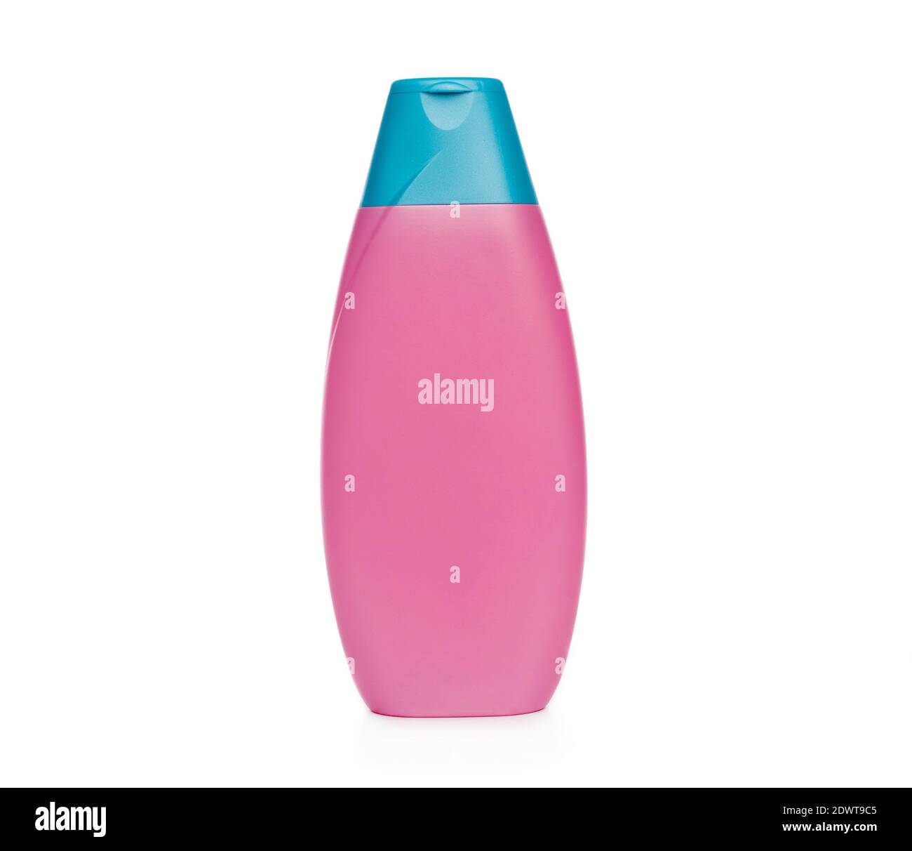 Pink bottle for body care product isolated on white background Stock ...