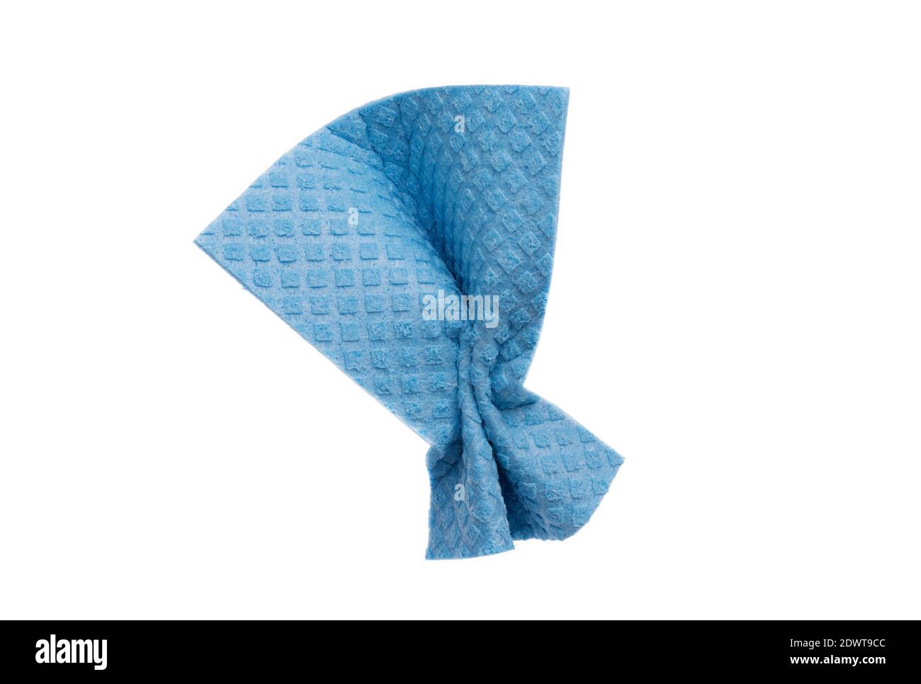 Piece of cleaning cloth isolated on white background Stock Photo - Alamy
