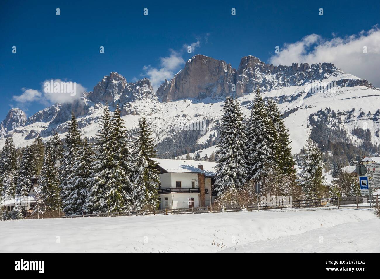 Italian Dolomites, featuring Sella Pass, Gardena Pass, Costalunga Pass ...