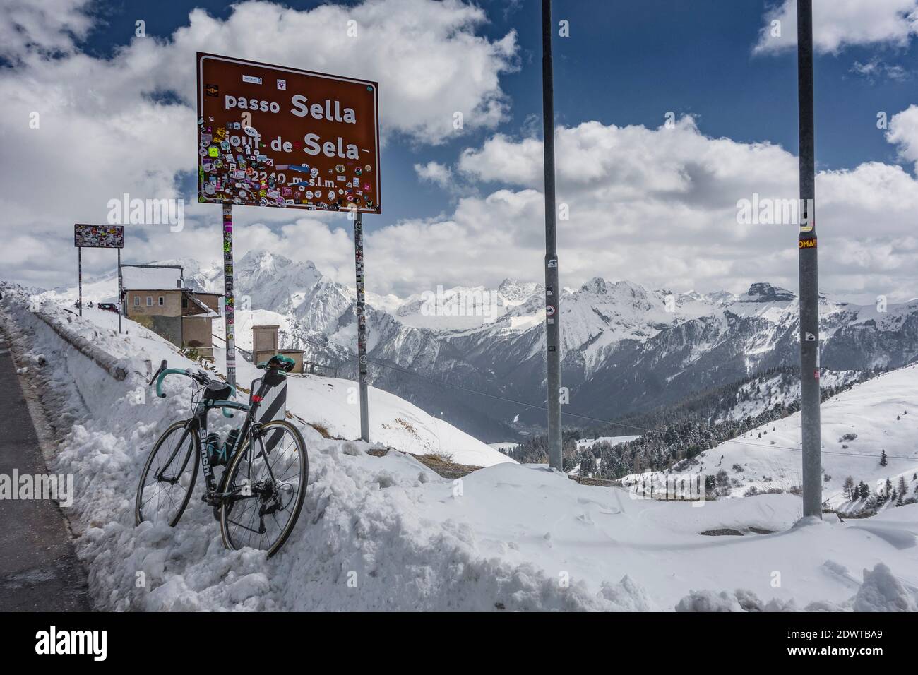 Italian Dolomites, featuring Sella Pass, Gardena Pass, Costalunga Pass ...