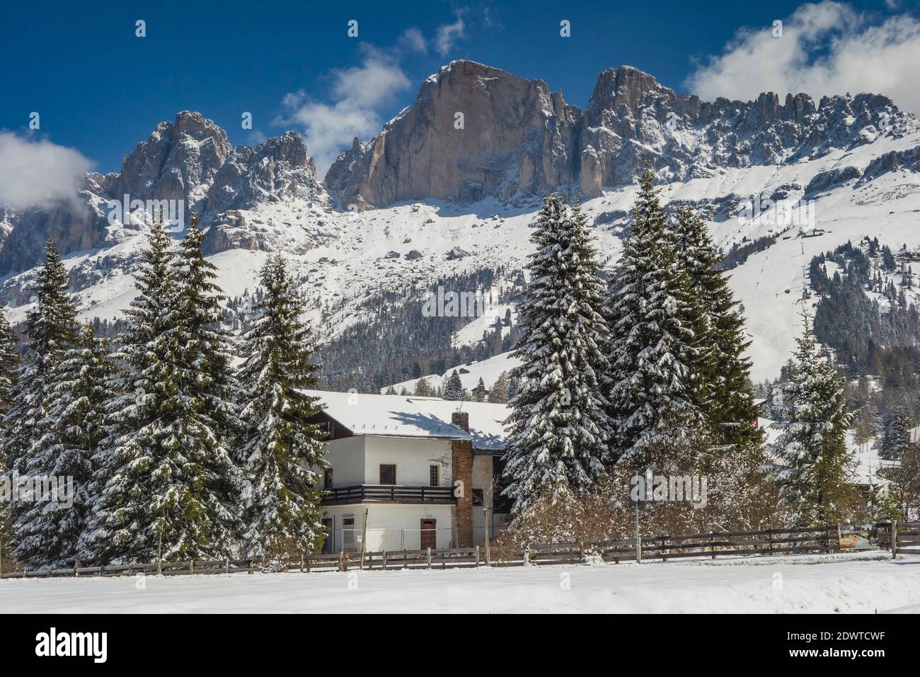 Italian Dolomites, featuring Sella Pass, Gardena Pass, Costalunga Pass ...
