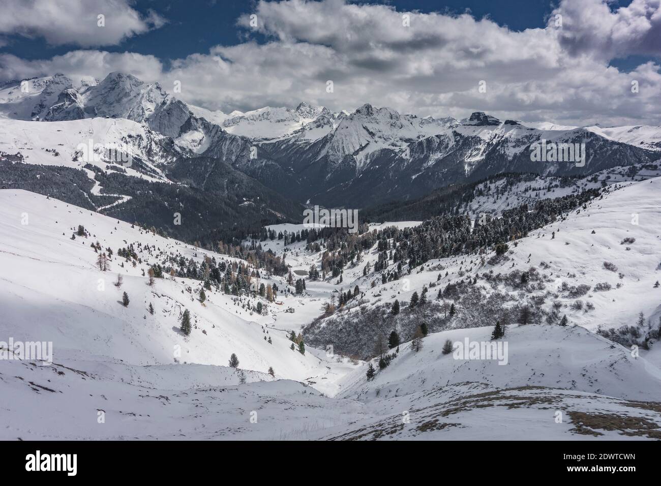 Italian Dolomites, featuring Sella Pass, Gardena Pass, Costalunga Pass ...