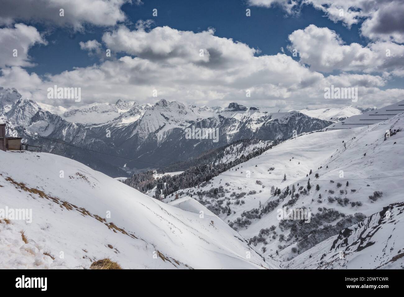 Italian Dolomites, featuring Sella Pass, Gardena Pass, Costalunga Pass ...