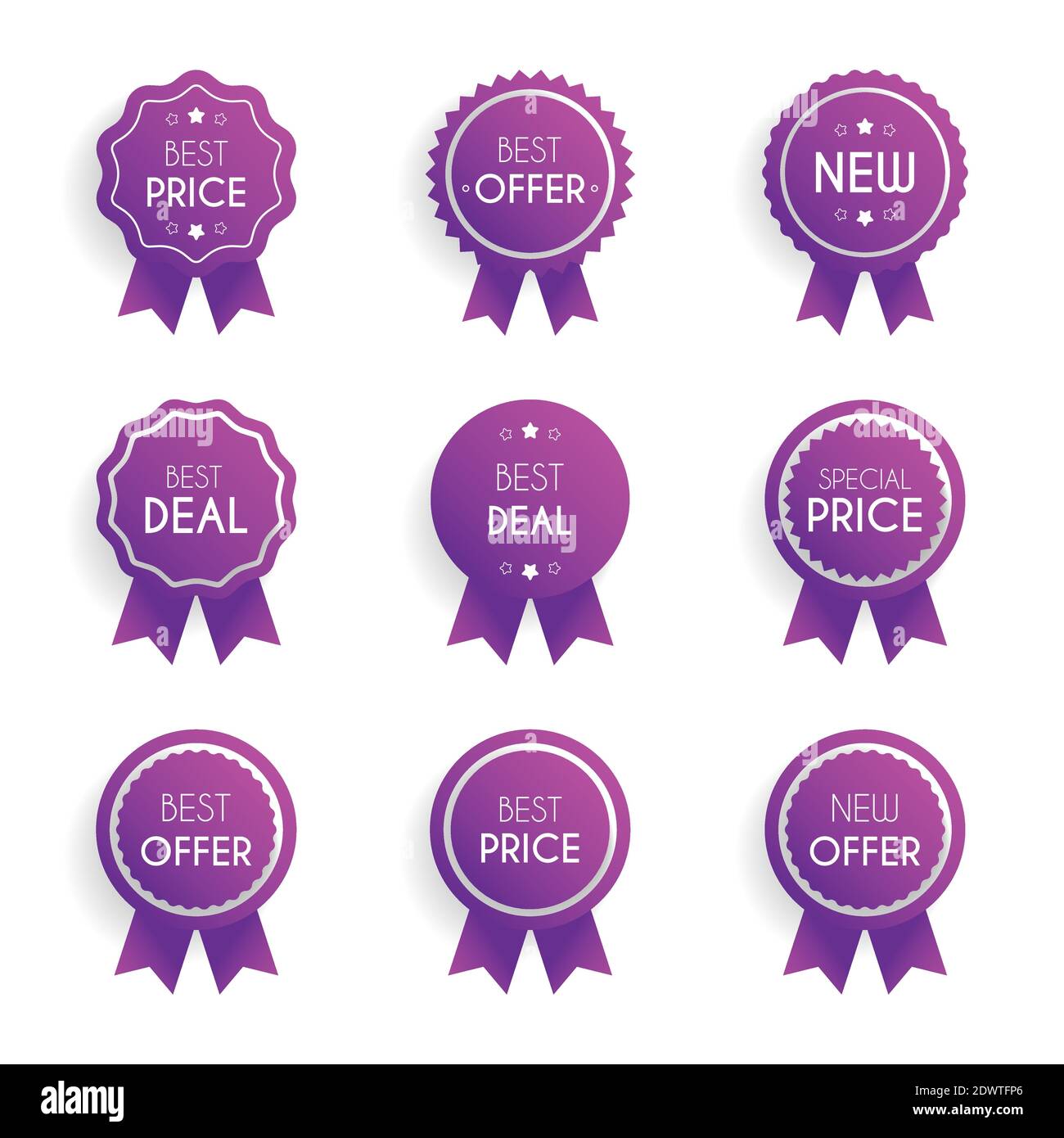 Promo badges set. Online shopping promo sale badges. vector ...