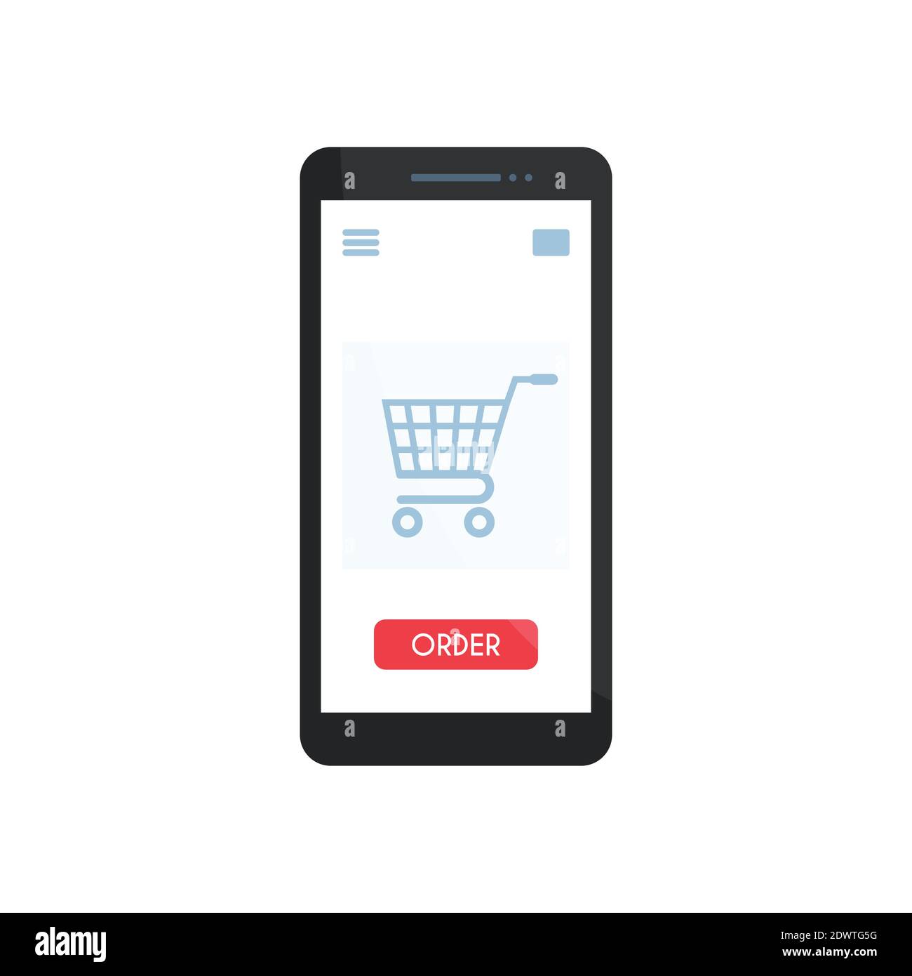 Woman shopping online on tablet Stock Vector Images - Alamy