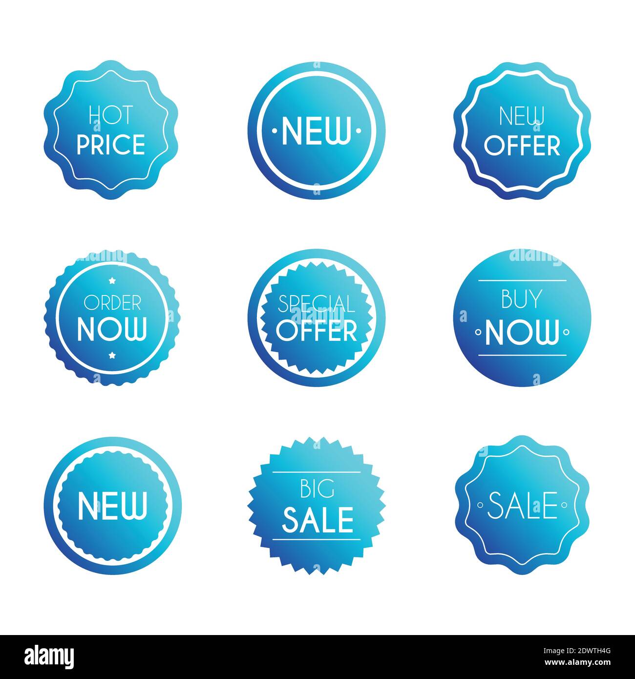Promo badges set. Online shopping promo sale badges. vector ...
