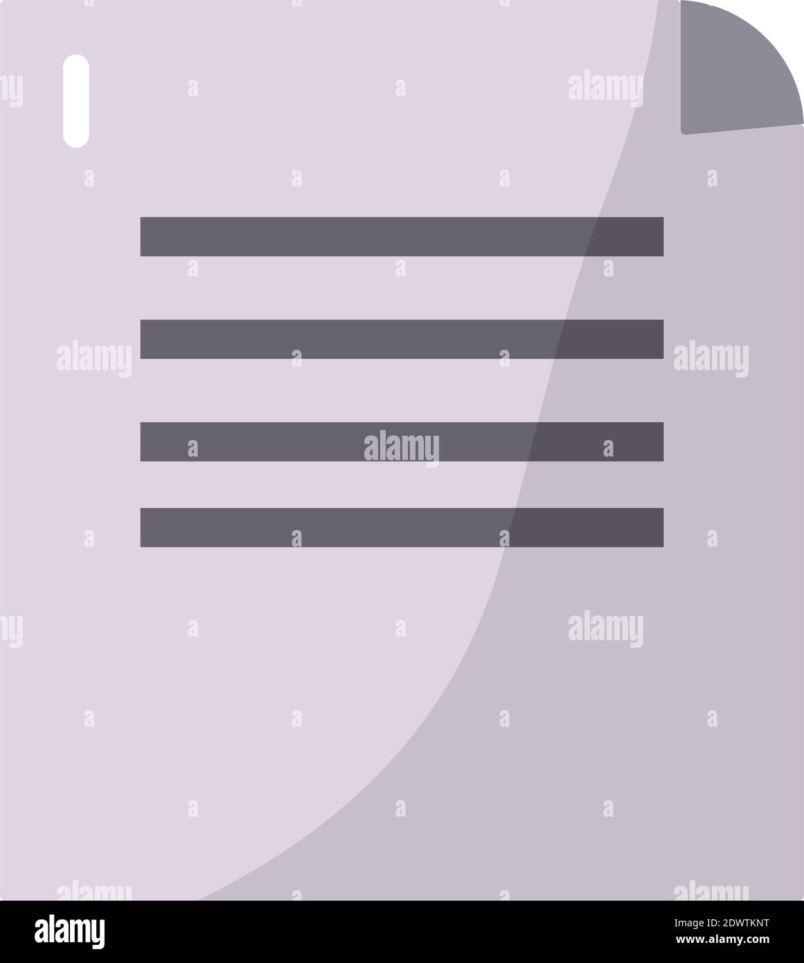 paper document file flat style vector illustration design Stock Vector ...