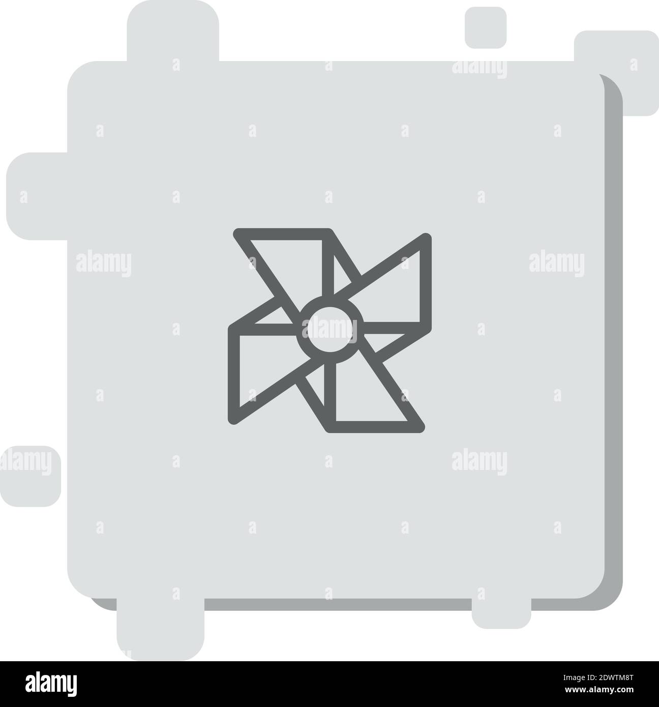 pinwheel vector icon modern simple vector illustration Stock Vector ...