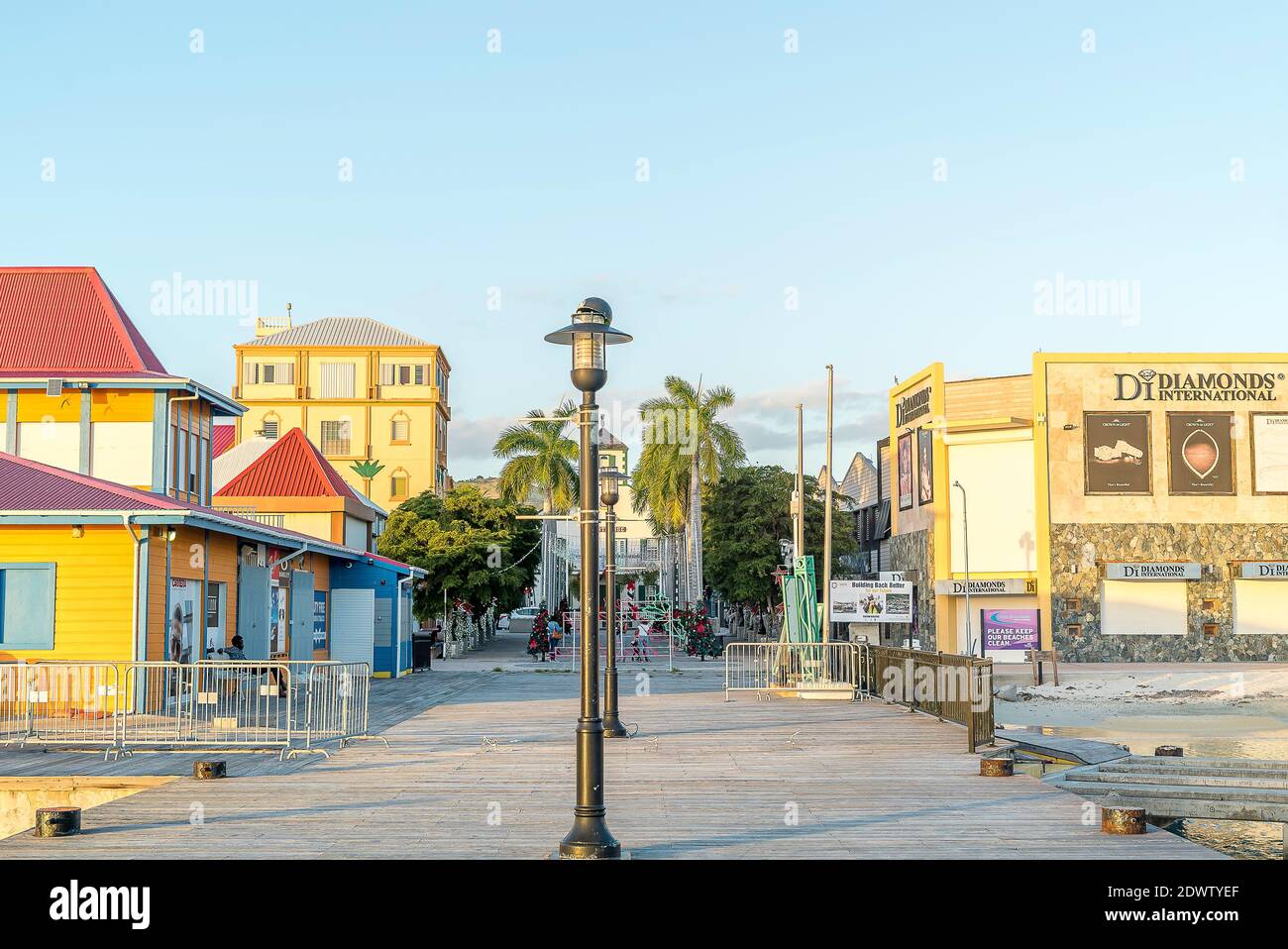 Beautiful Scenic view of the caribbean island of St.maarten Stock Photo ...