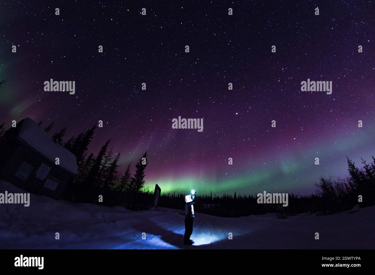 Midnight aurora hi-res stock photography and images - Alamy