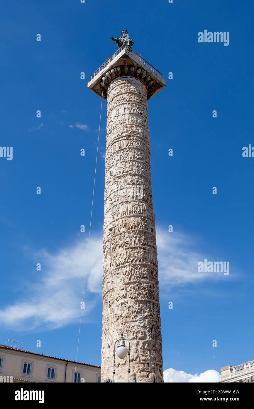 The Column of Trajan is a commemorative monument erected in Rome by ...