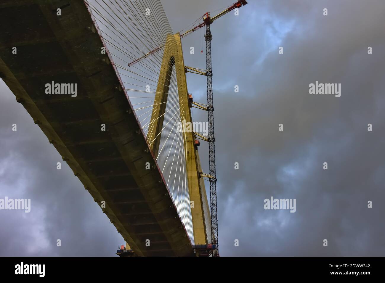 Cruising under the Atlantic Bridge in the Panama Canal, Panama Stock ...