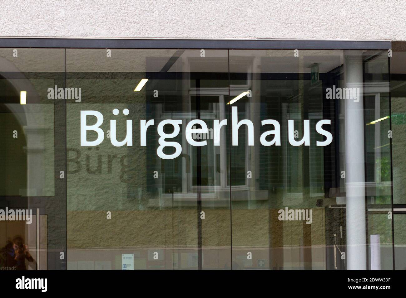 Rathaus und Bürgerhaus der Stadt Bregenz, Vorarlberg, Österreich Stock ...