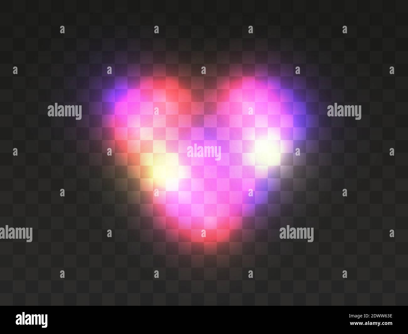 Heart shape bokeh effect Stock Vector Images - Alamy