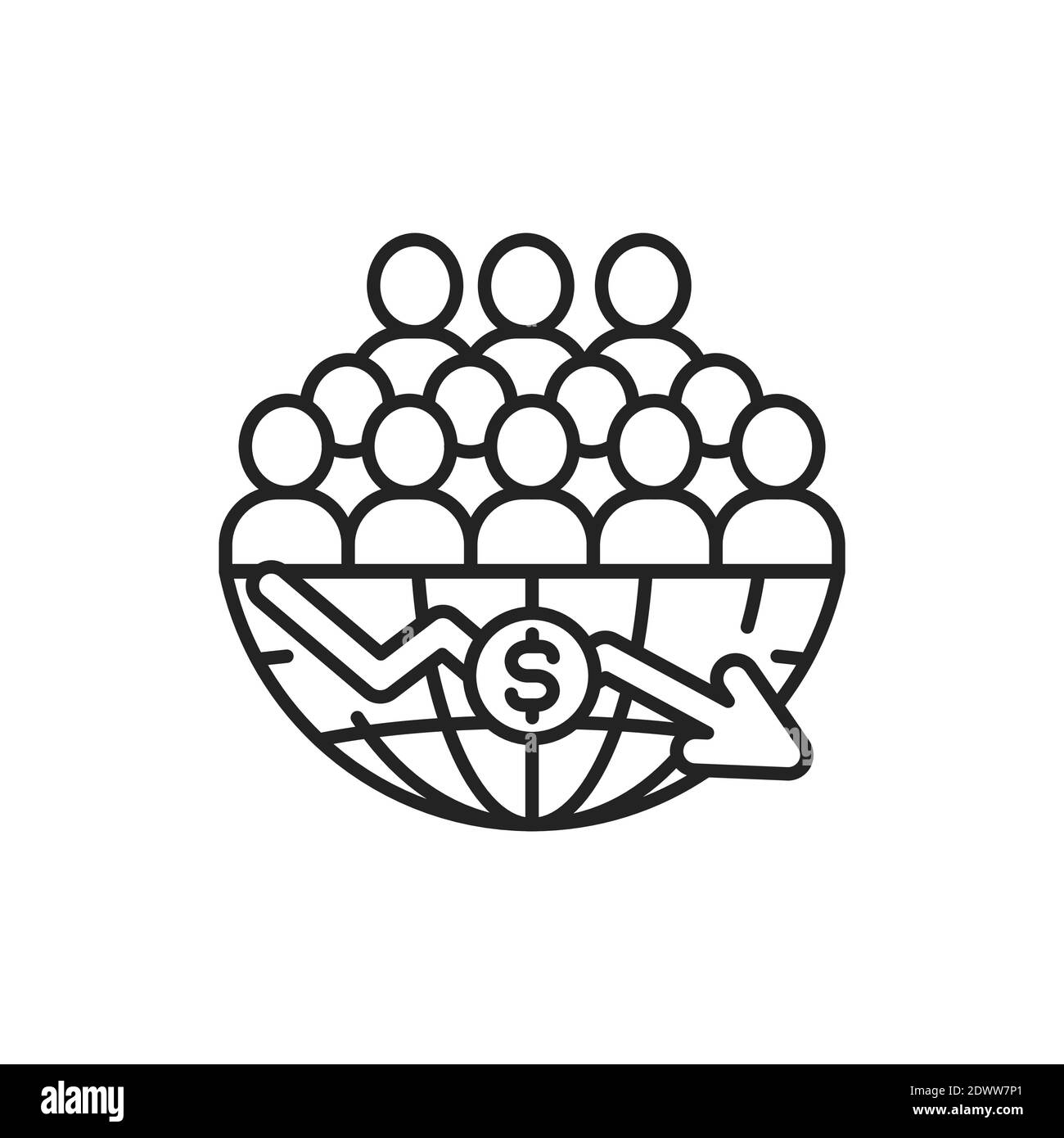 Social decline Stock Vector Images - Alamy