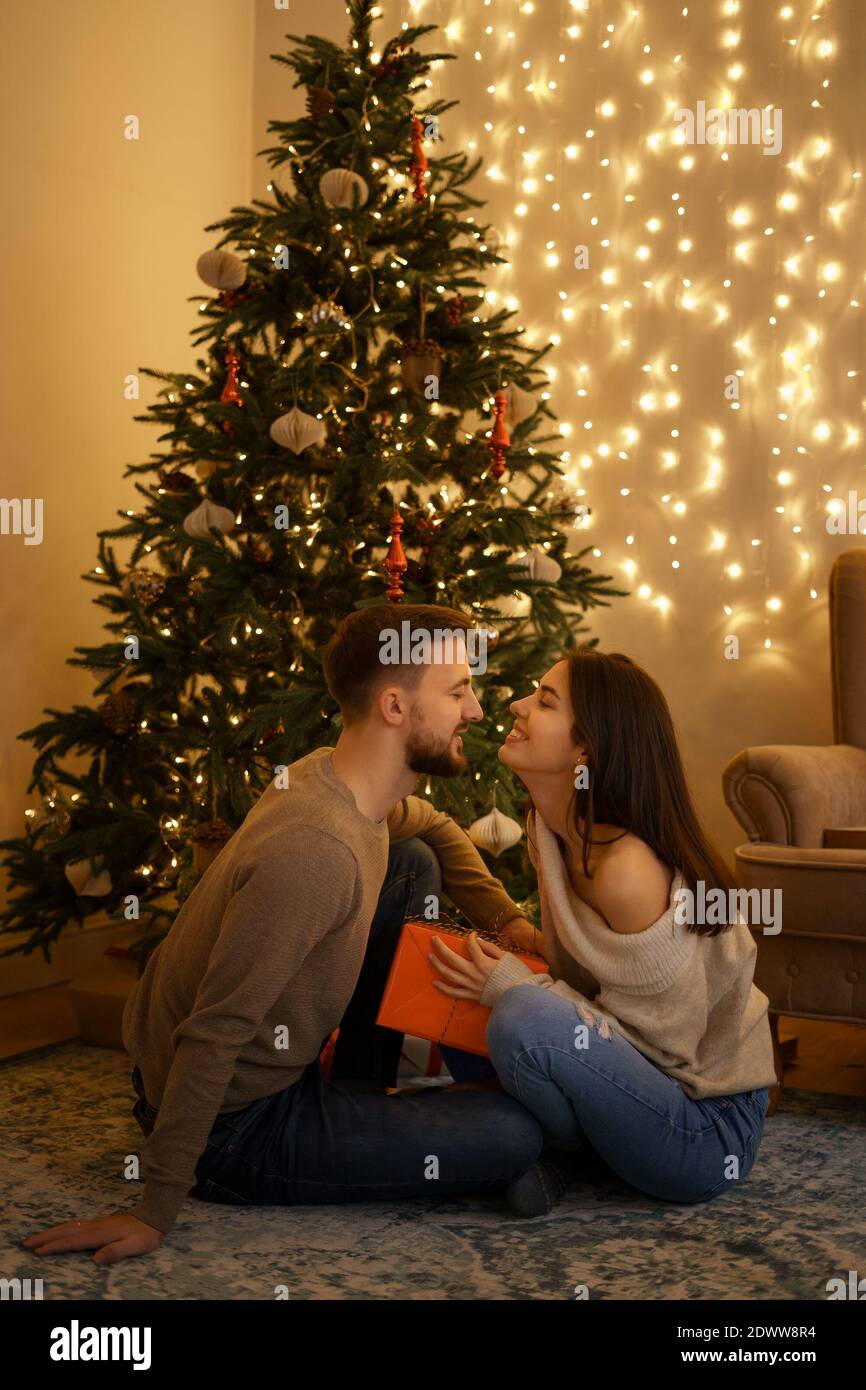 Two cheerful lovely sweet tender beautiful adorable cute romantic ...