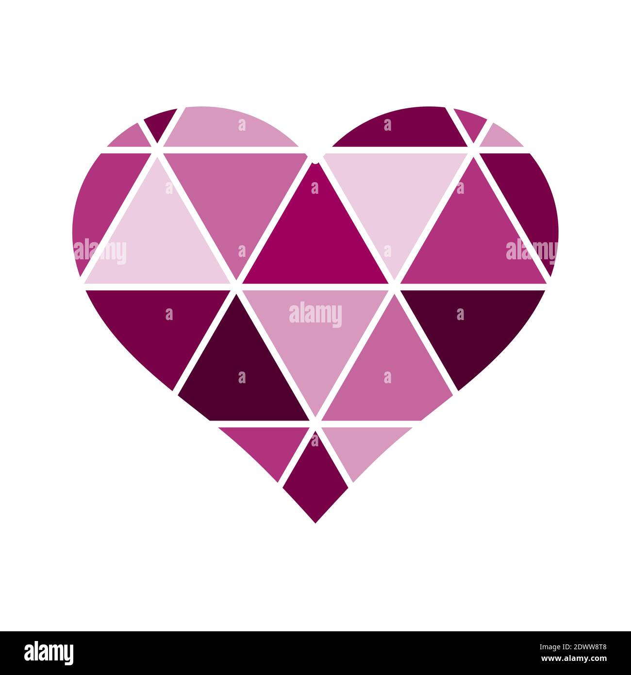 3d diamond heart shape vintage hi-res stock photography and images - Alamy