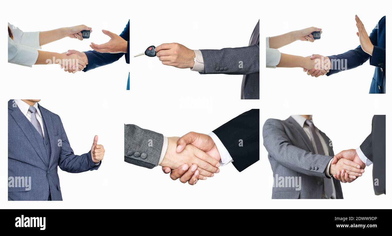 Business handshake multiple hi-res stock photography and images - Alamy